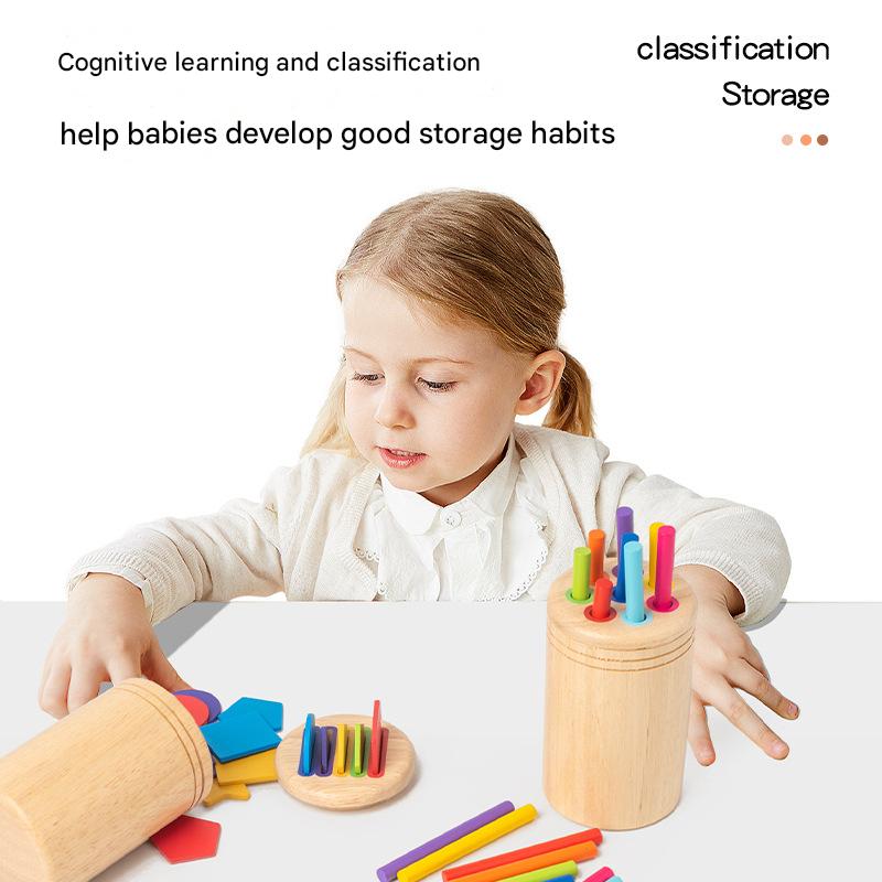 Wooden Montessori Baby Toddler Toys Learning Fine Motor Skills Juguetes ...